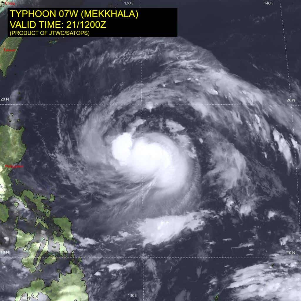 Tropical Cyclone 07W (Mekkhala) / Invest 94W - Pacific | Pacific ...