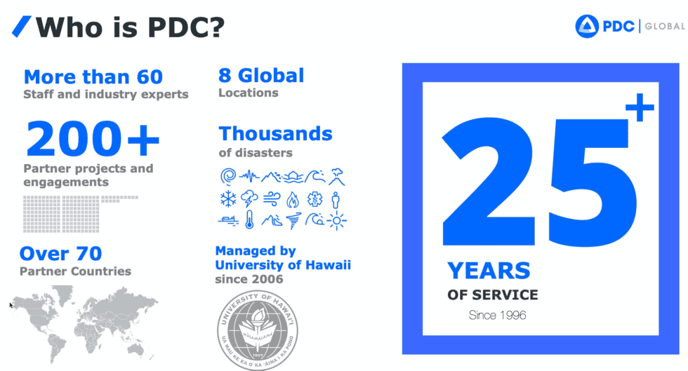 About PDC - Pacific Disaster Center