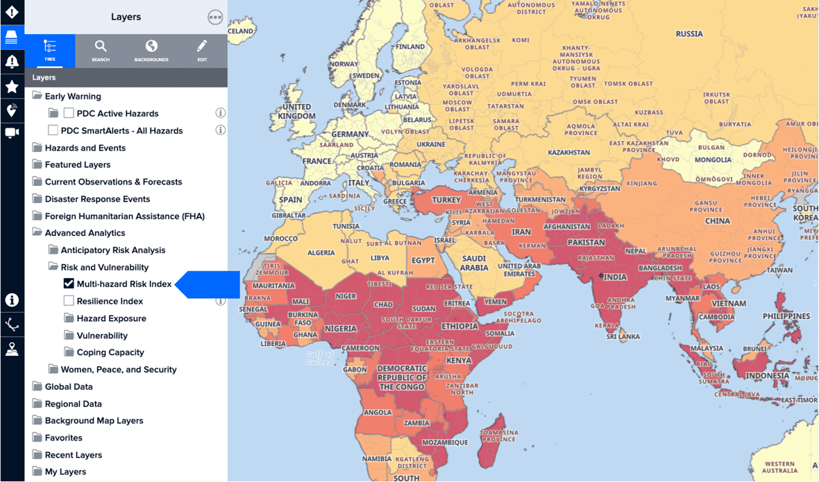 View risk and vulnerability layers | Pacific Disaster Center